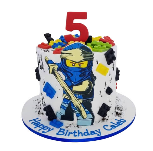 Lego Ninjago themed cake design suitable for all occasions