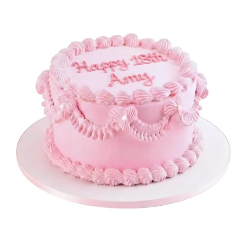 Round Retro themed cake design suitable for all occasions