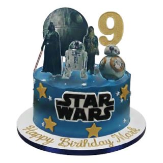 Star Wars themed cake design suitable for all occasions