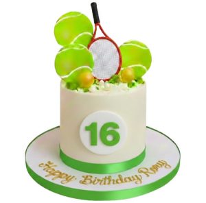 Tennis themed cake design suitable for all occasions